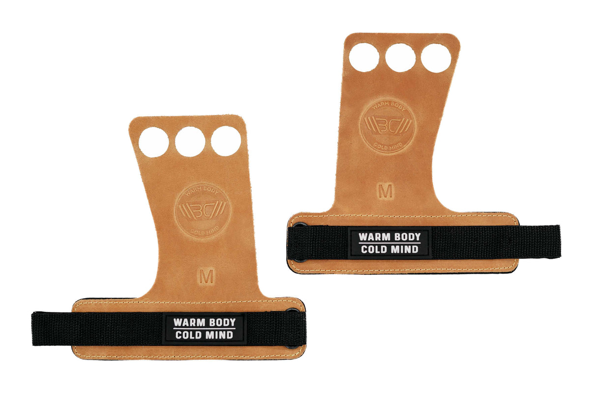 Leather Hand Grips PRO Yellow - Warm Body Cold Mind